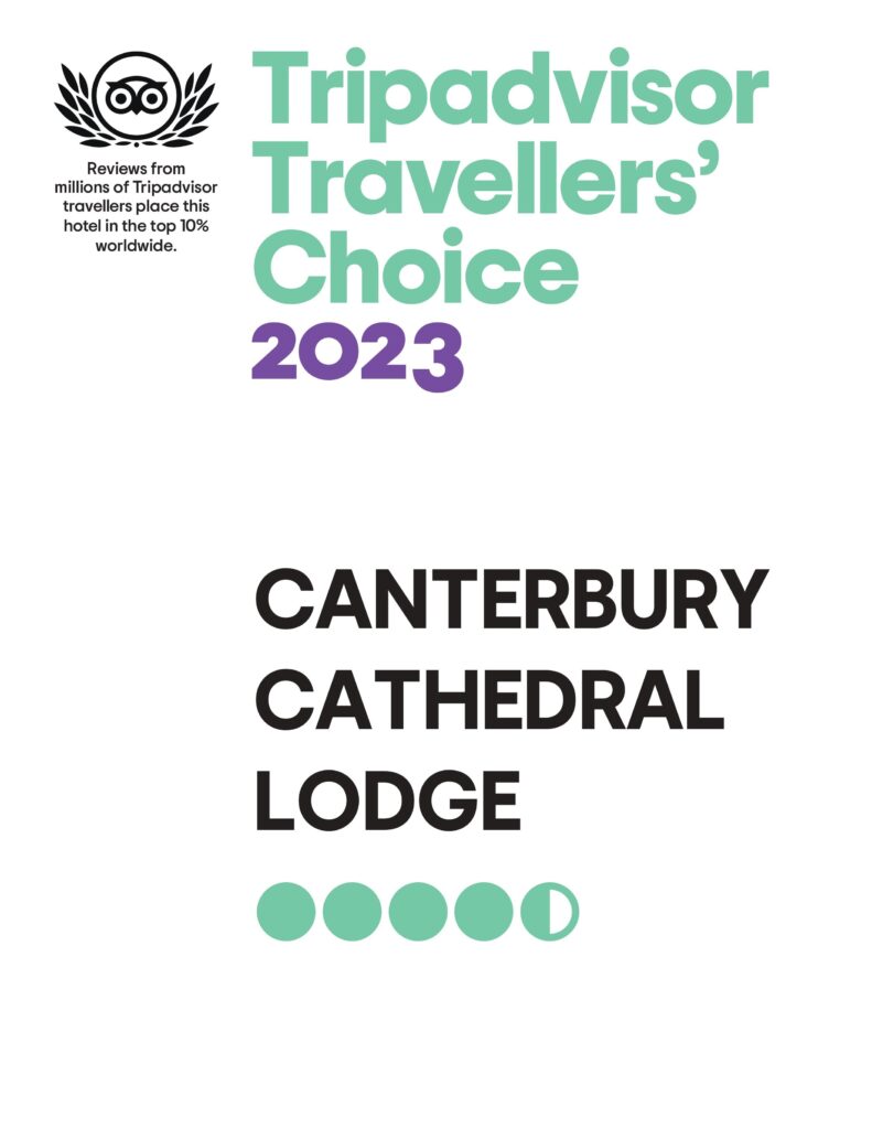 2023 Trip Advisor Traveller's Choice Award! - Canterbury Cathedral Lodge